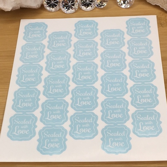 Office | 10 Blue Sealed With Love Stickers | Poshmark